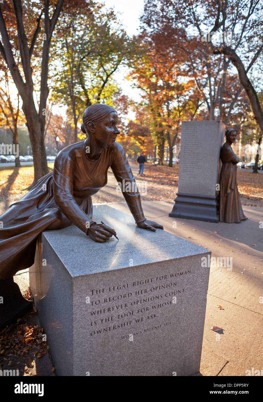Sculptures at the Boston Women's Memorial showcase historical women and ...
