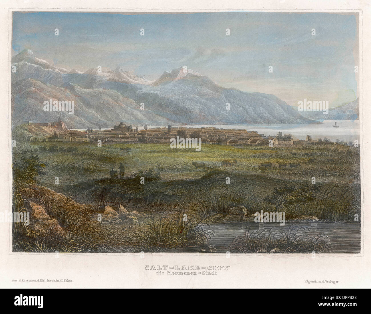 SALT LAKE CITY 1850 Stock Photo - Alamy