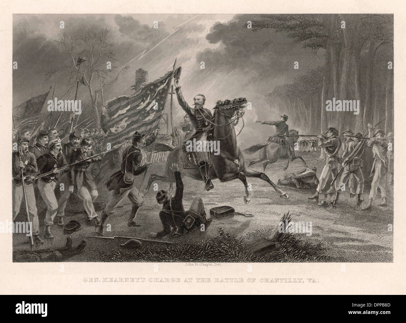 BATTLE CHANTILLY 1862 Stock Photo - Alamy