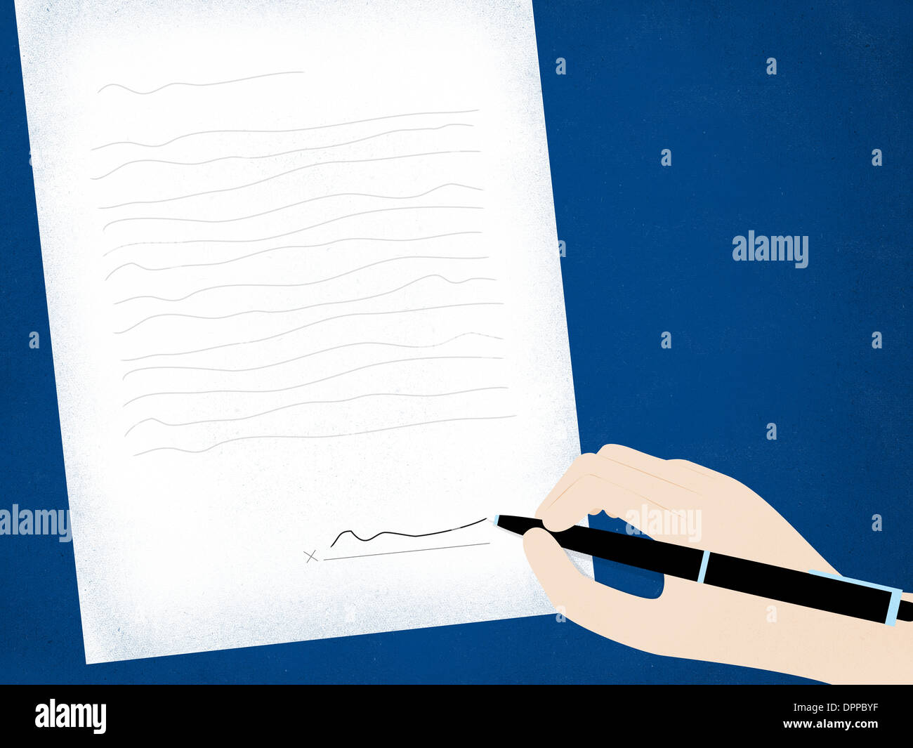 Hand signature hi-res stock photography and images - Alamy