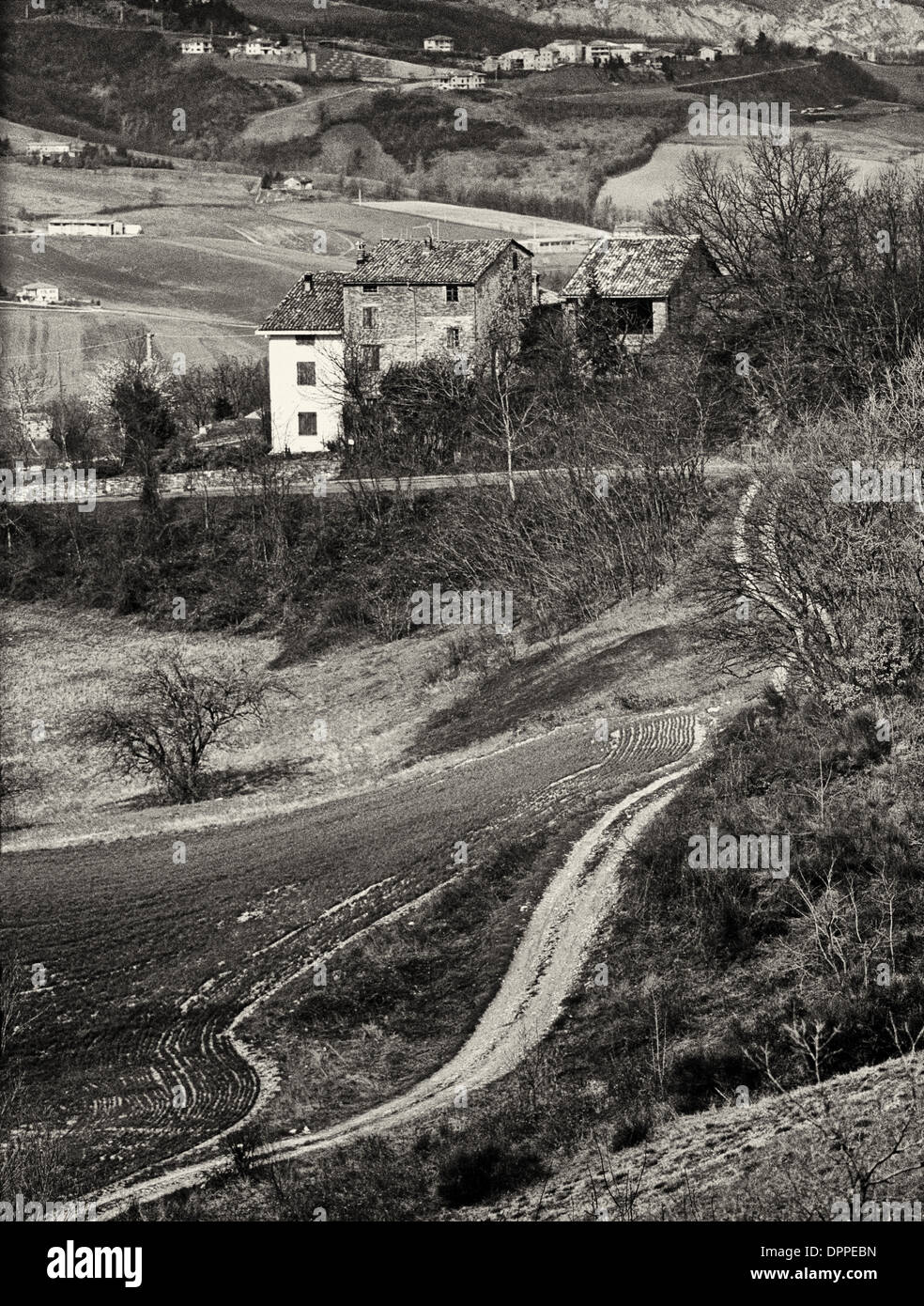 Appennine or Apennine landscape in Emilia Romagna Stock Photo - Alamy