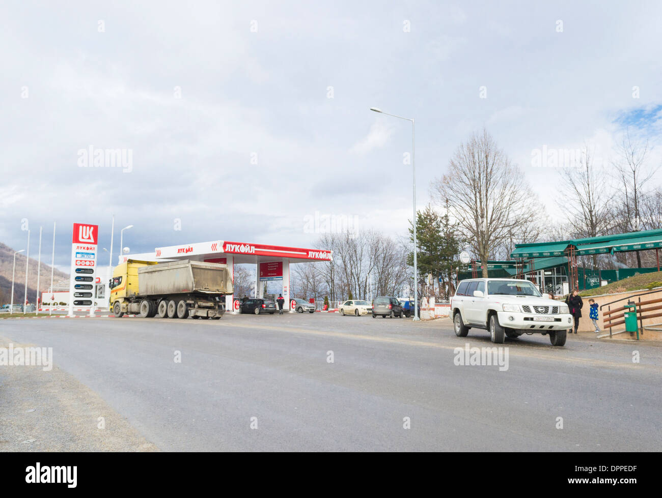 Lukoil gas station hi-res stock photography and images - Alamy