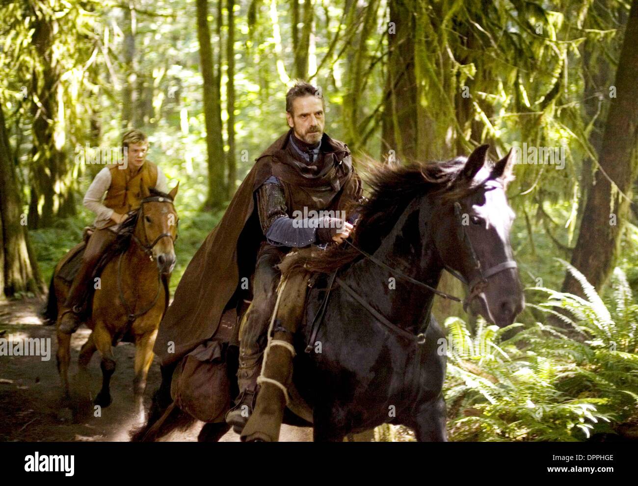 Nov. 27, 2006 - Eragon (Ed Speleers, left) and Brom (Jeremy Irons) ride ...