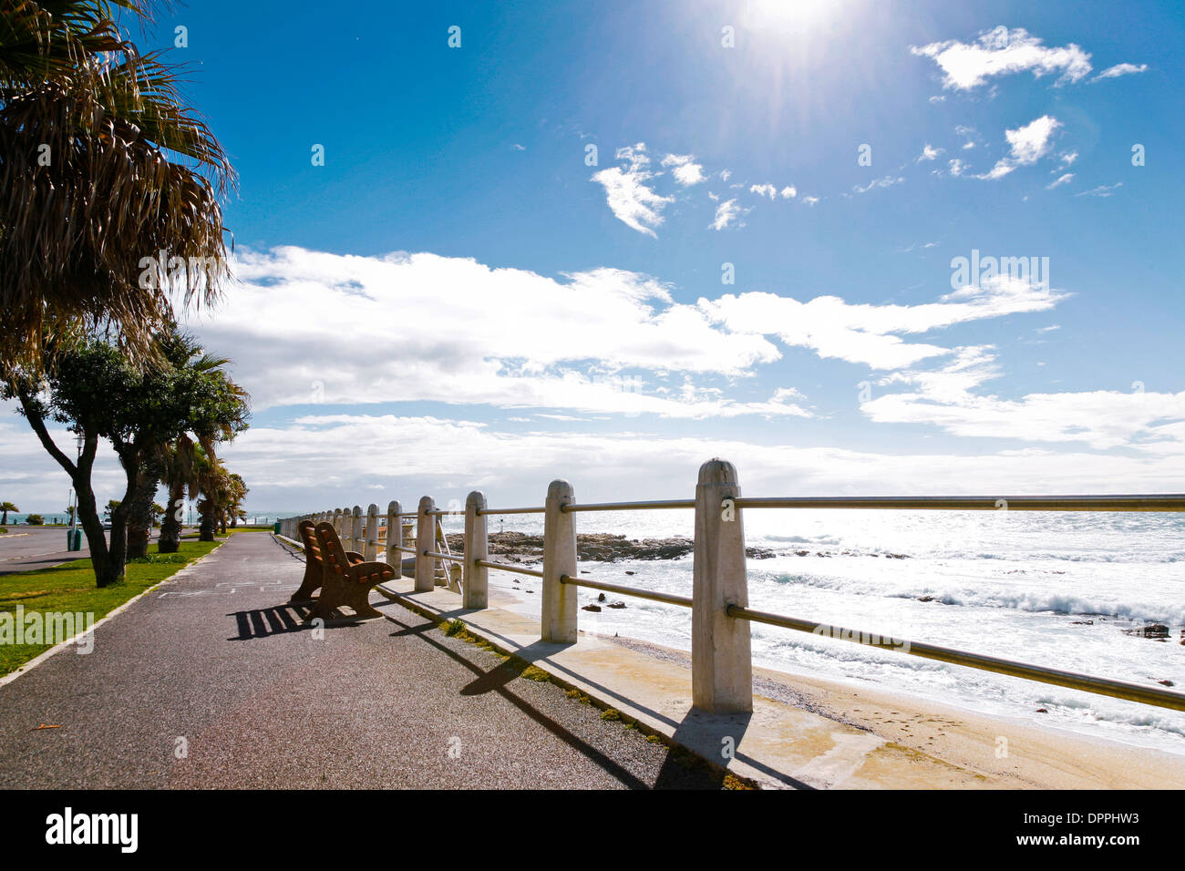 Seaside path i a residential area in Cape Town Stock Photo - Alamy