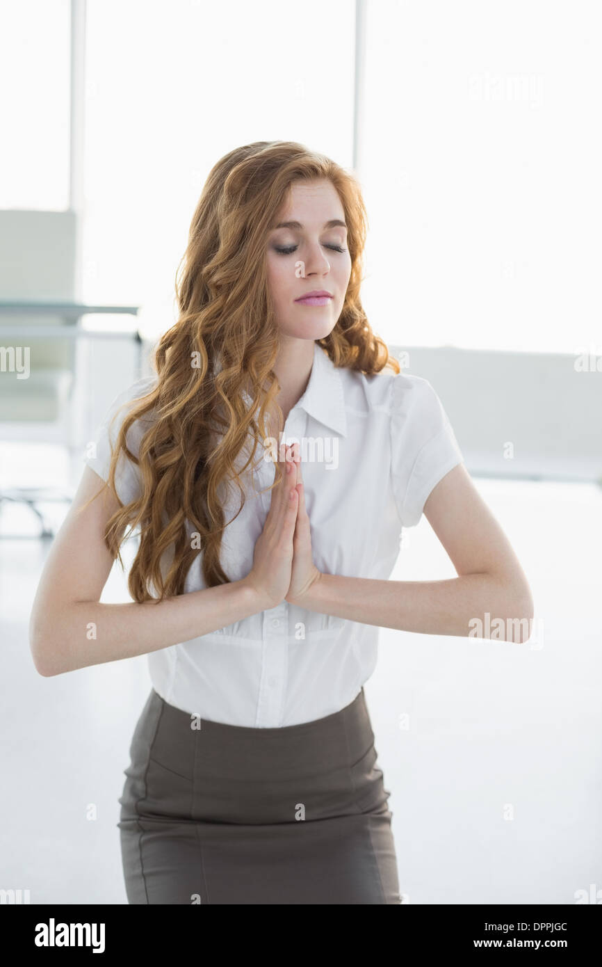 Worried office woman hi-res stock photography and images - Alamy