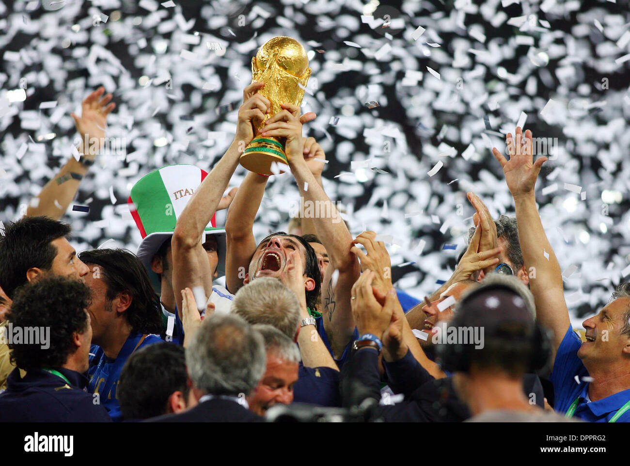 July 9, 2006 - Olympiastadion, BERLIN, GERMANY - Andrea Pirlo lifts ...