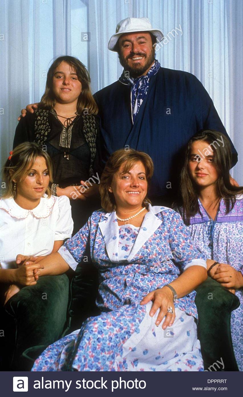 Aug. 21, 2006 - LUCIANO PAVAROTTI WITH HIS WIFE ADUA VERONI AND THEIR ...