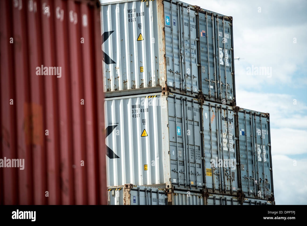 Stacked Shipping Containers Stock Photos & Stacked Shipping Containers ... Stacked Shipping Containers Stock Photos & Stacked Shipping Containers ...