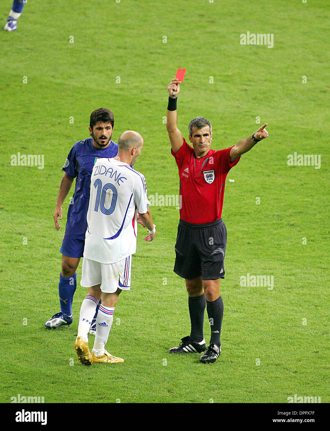 July 9, 2006 - Olympic Stadium, BERLIN, Germany - ZINEDINE ZIDANE IS ...