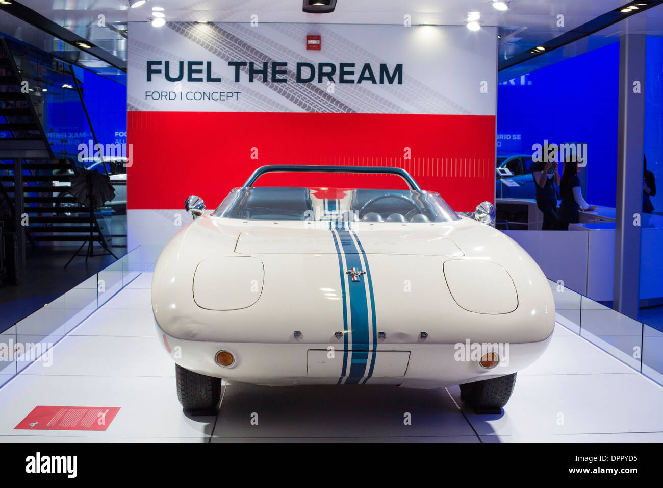 Detroit, Michigan - The 1962 Ford Mustang concept car on display at the ...