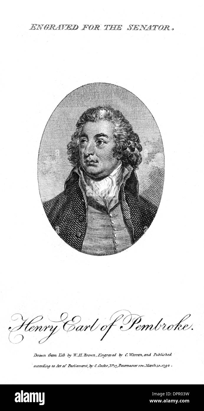 Henry herbert earl Black and White Stock Photos & Images - Alamy