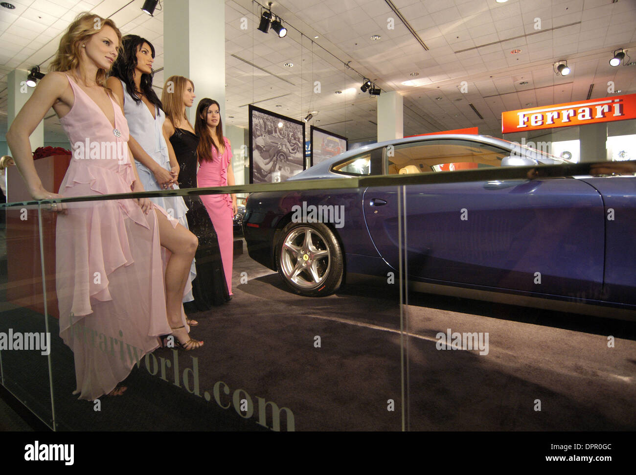 Jan. 05, 2006 - Los Angeles, California, USA - Show models wait for the ...