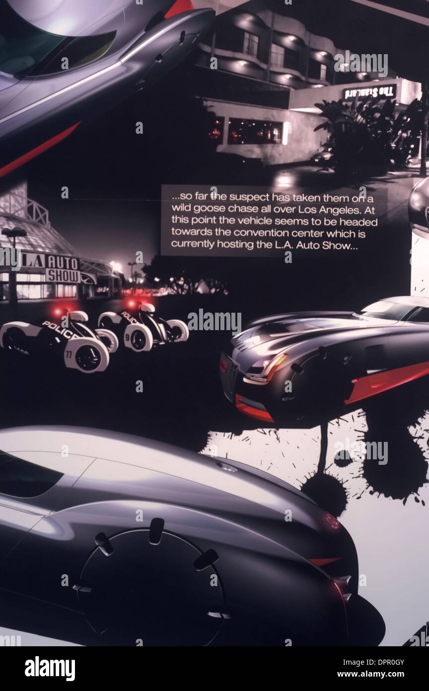 Jan. 06, 2006 - Los Angeles, California, USA - Detail of a poster at ...