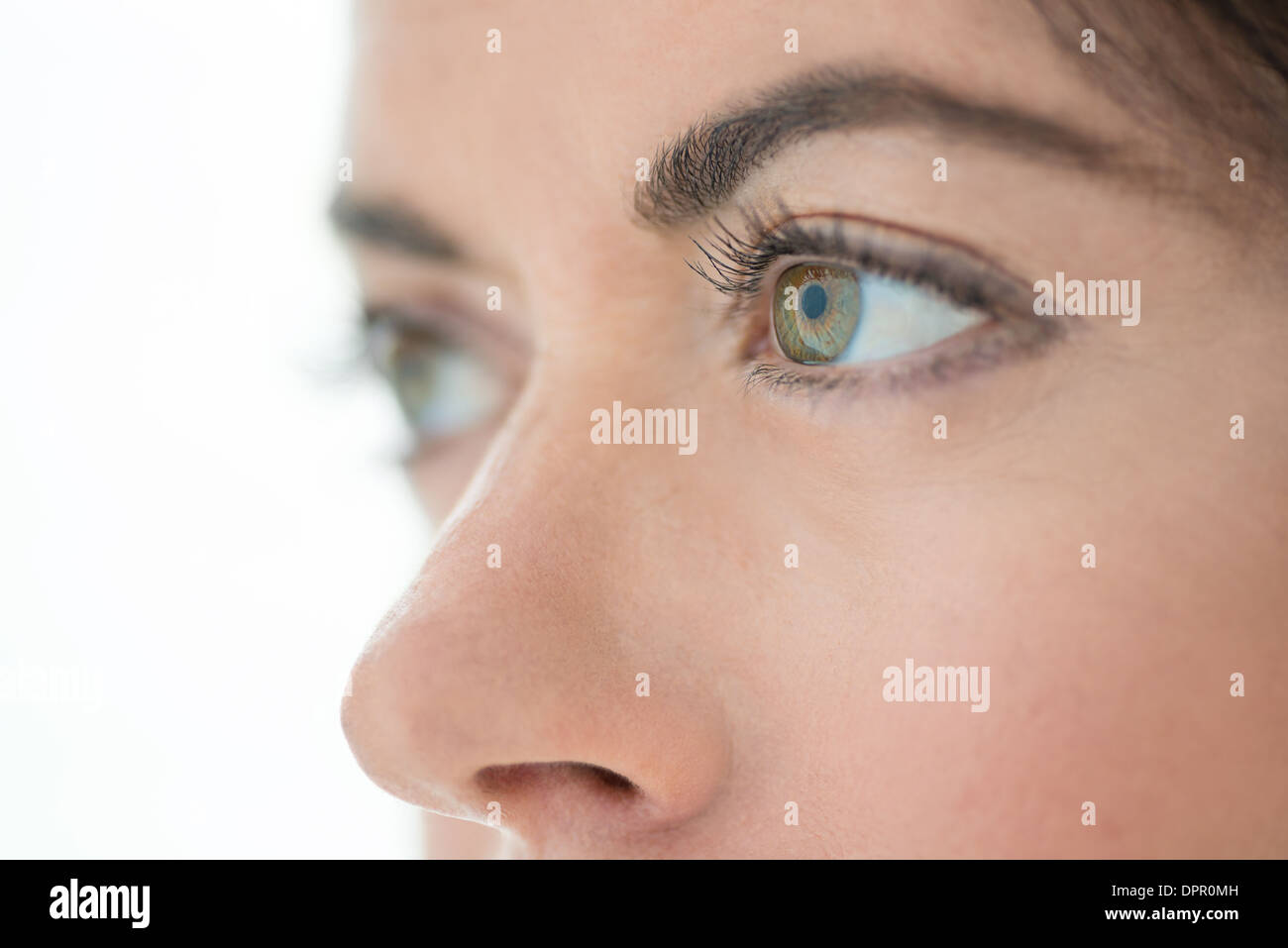 close up of her beautiful green eyes Stock Photo - Alamy