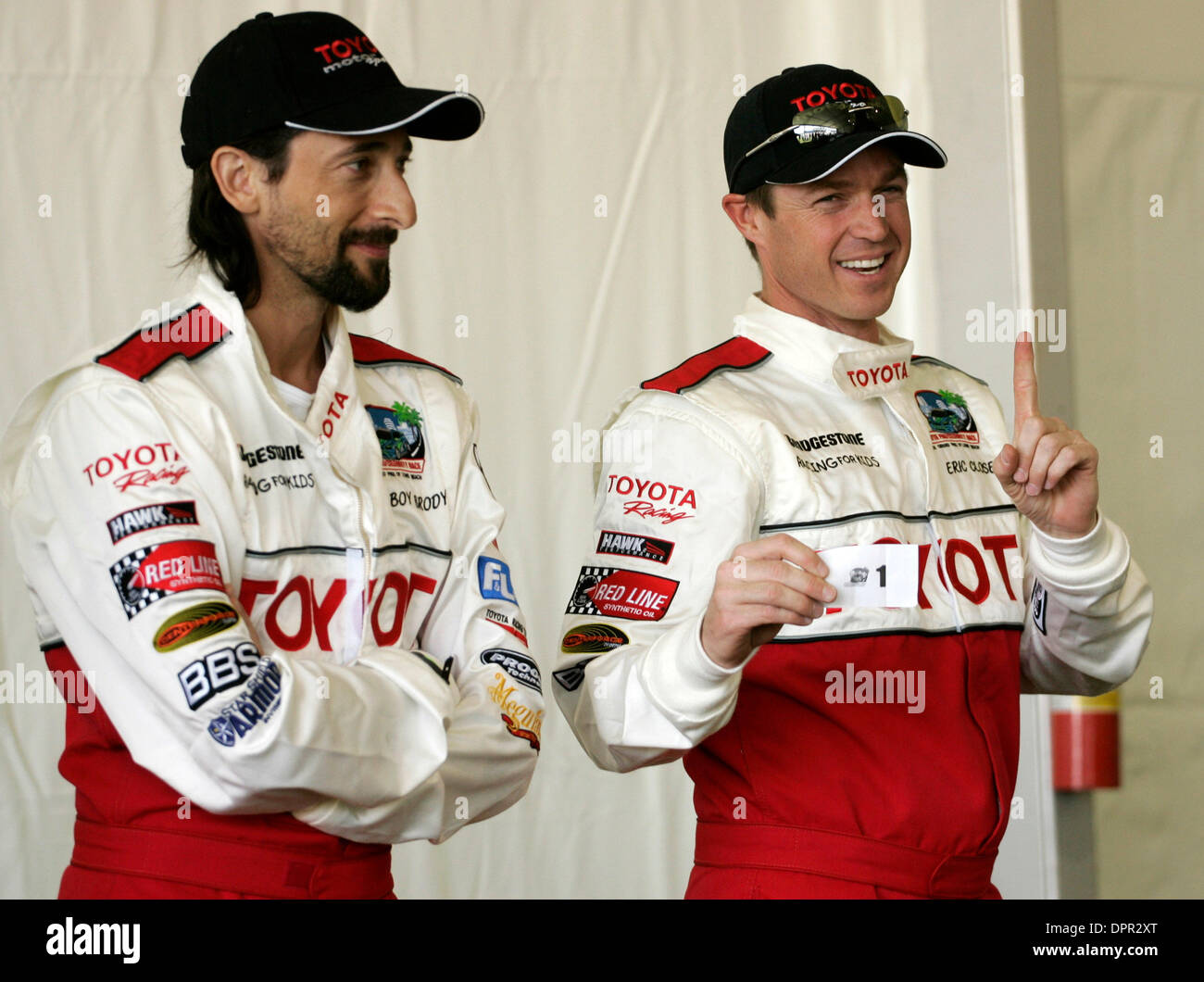Apr 07, 2009 - Long Beach, California, USA - ADRIEN BRODY and ERIC ...