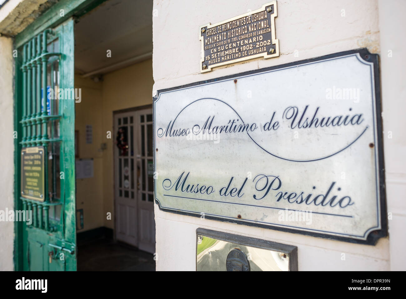 USHUAIA, Argentina — An original iron sliding gate from the 1902 prison ...
