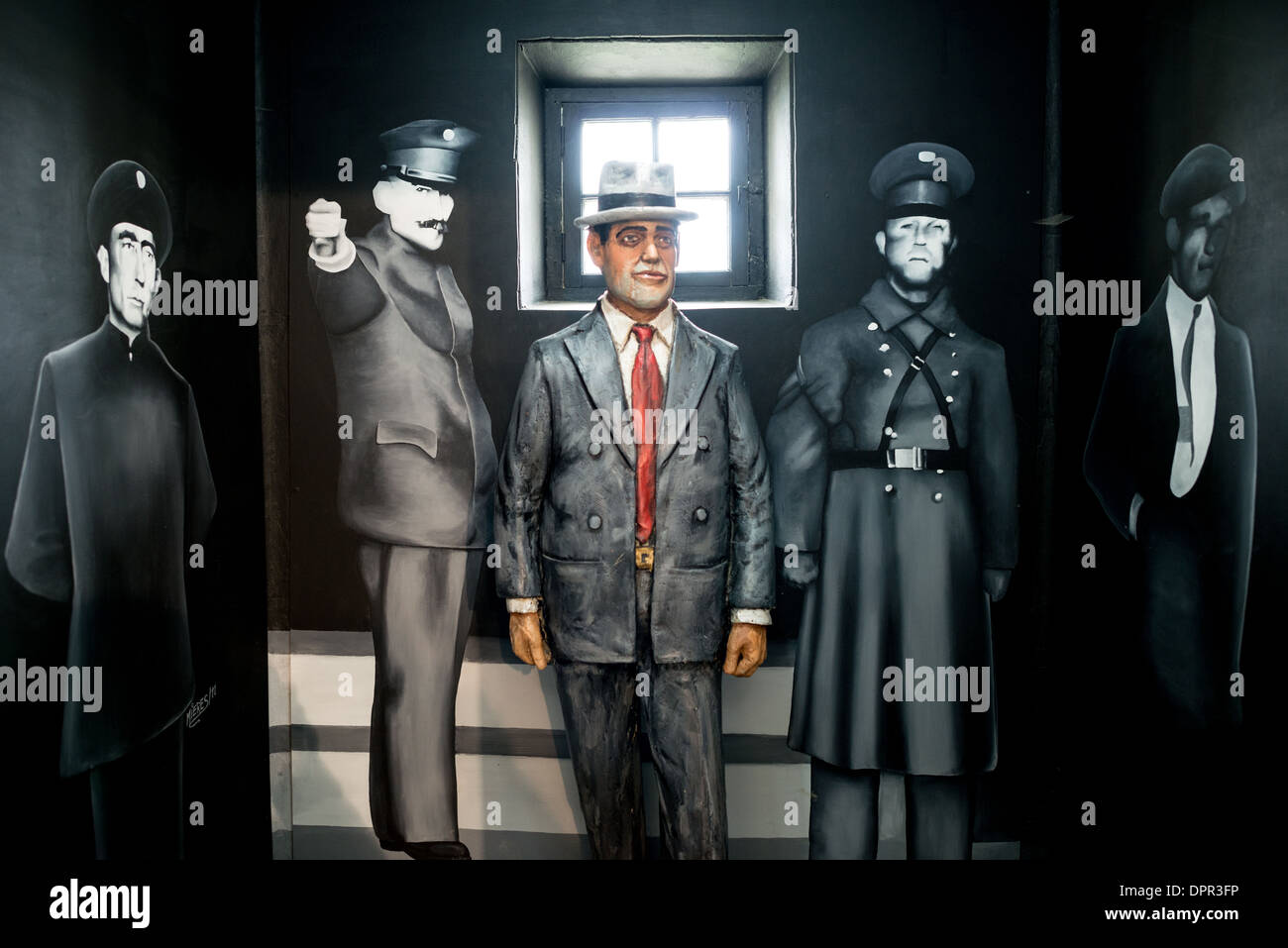 An exhibit related to crime and police at the Maritime Museum of ...