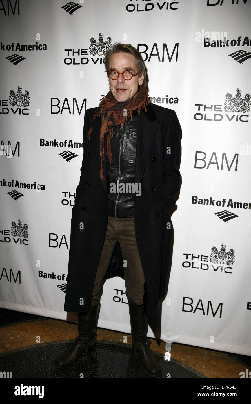 Feb 17, 2009 - Brooklyn, New York, USA - Actor JEREMY IRONS attends The ...