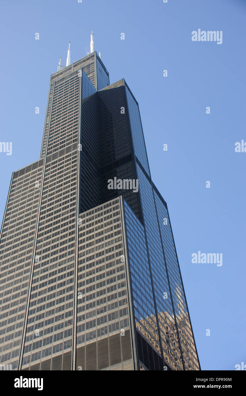 Willis Tower (formerly named and still commonly referred to as Sears Tower), Chicago, Illinois ...