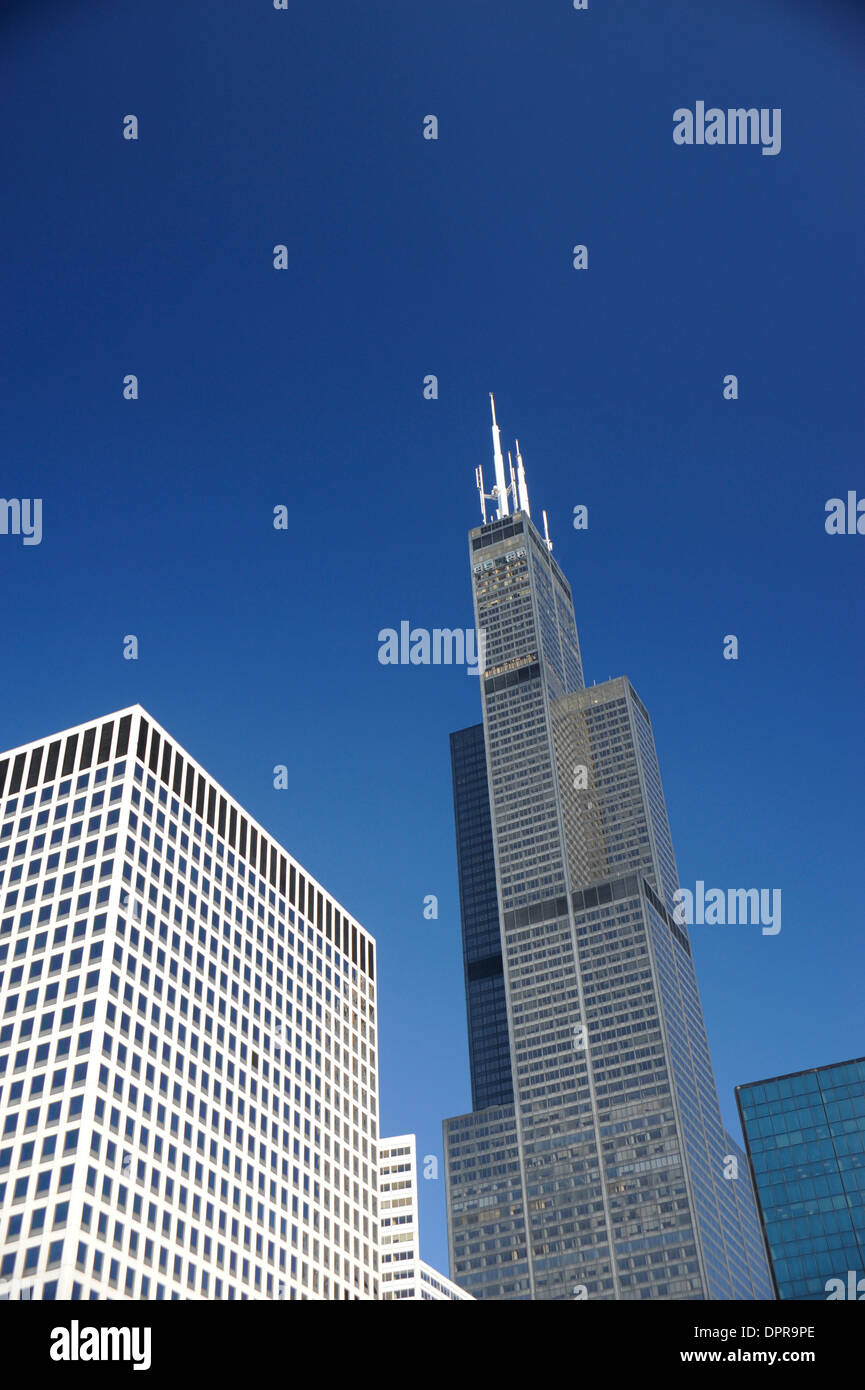Willis Tower (formerly named and still commonly referred to as Sears Tower), Chicago, Illinois ...
