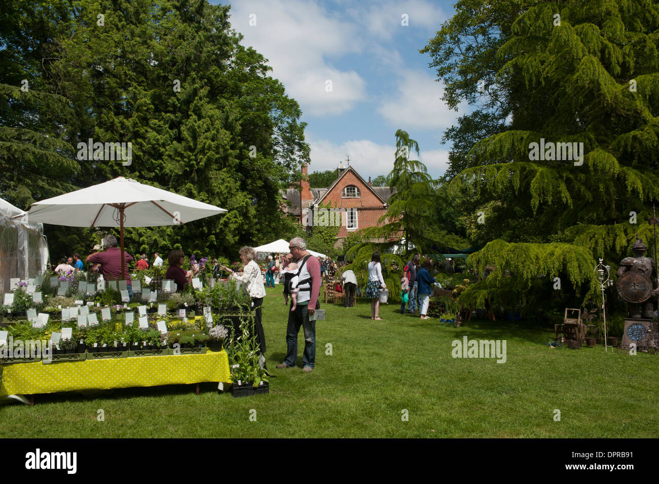 Garden Festival at Hellens manor house in Herefordshire Stock Photo - Alamy