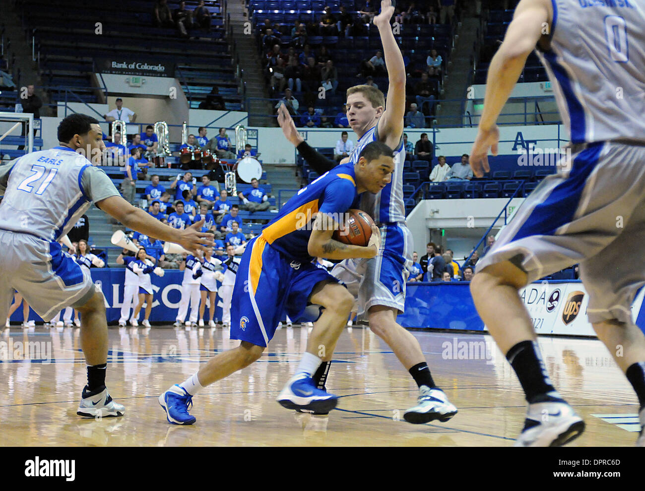 Colorado Springs, Colorado, USA. 15th Jan, 2014. San Jose State guard ...