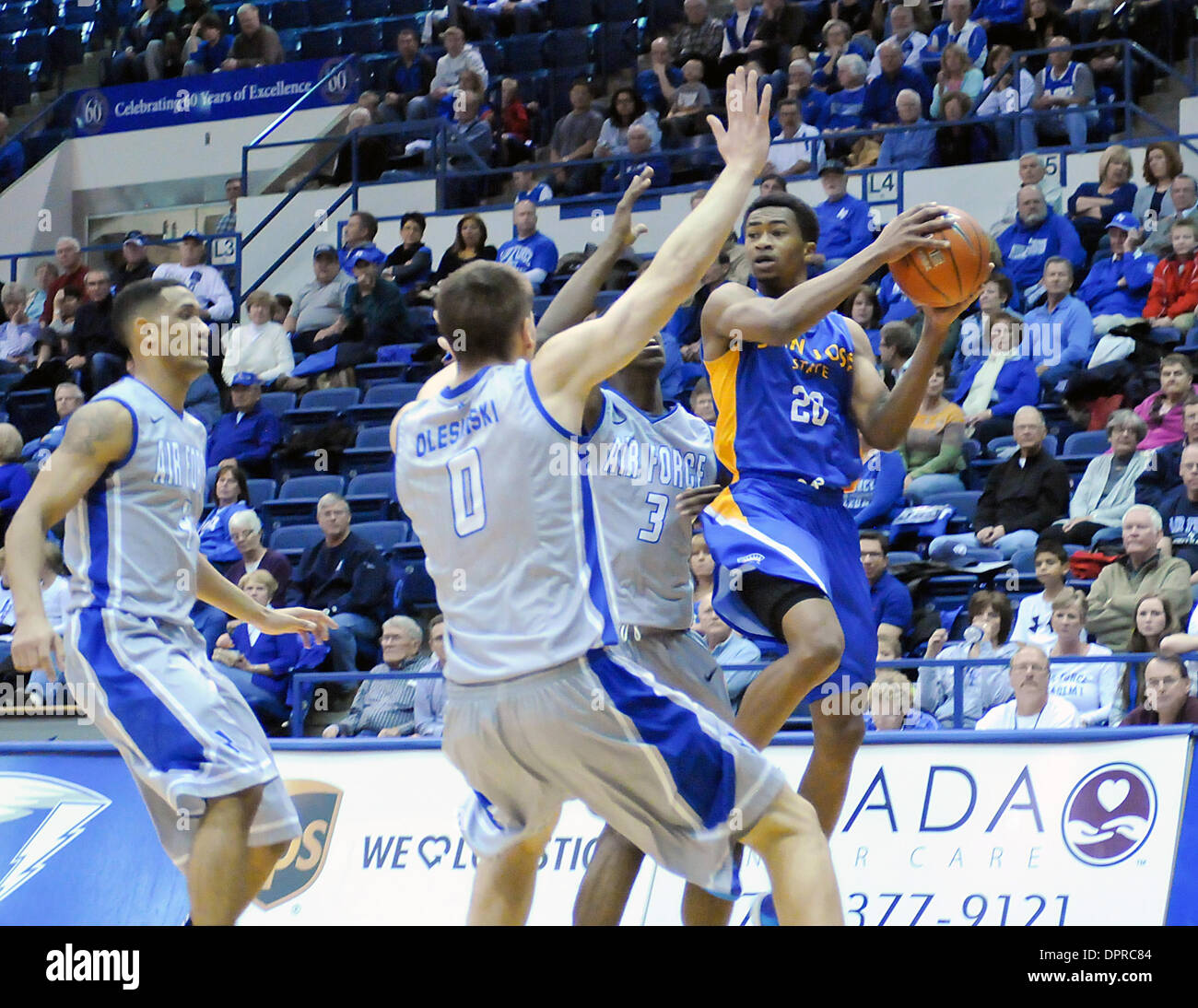 Colorado Springs, Colorado, USA. 15th Jan, 2014. San Jose State guard ...