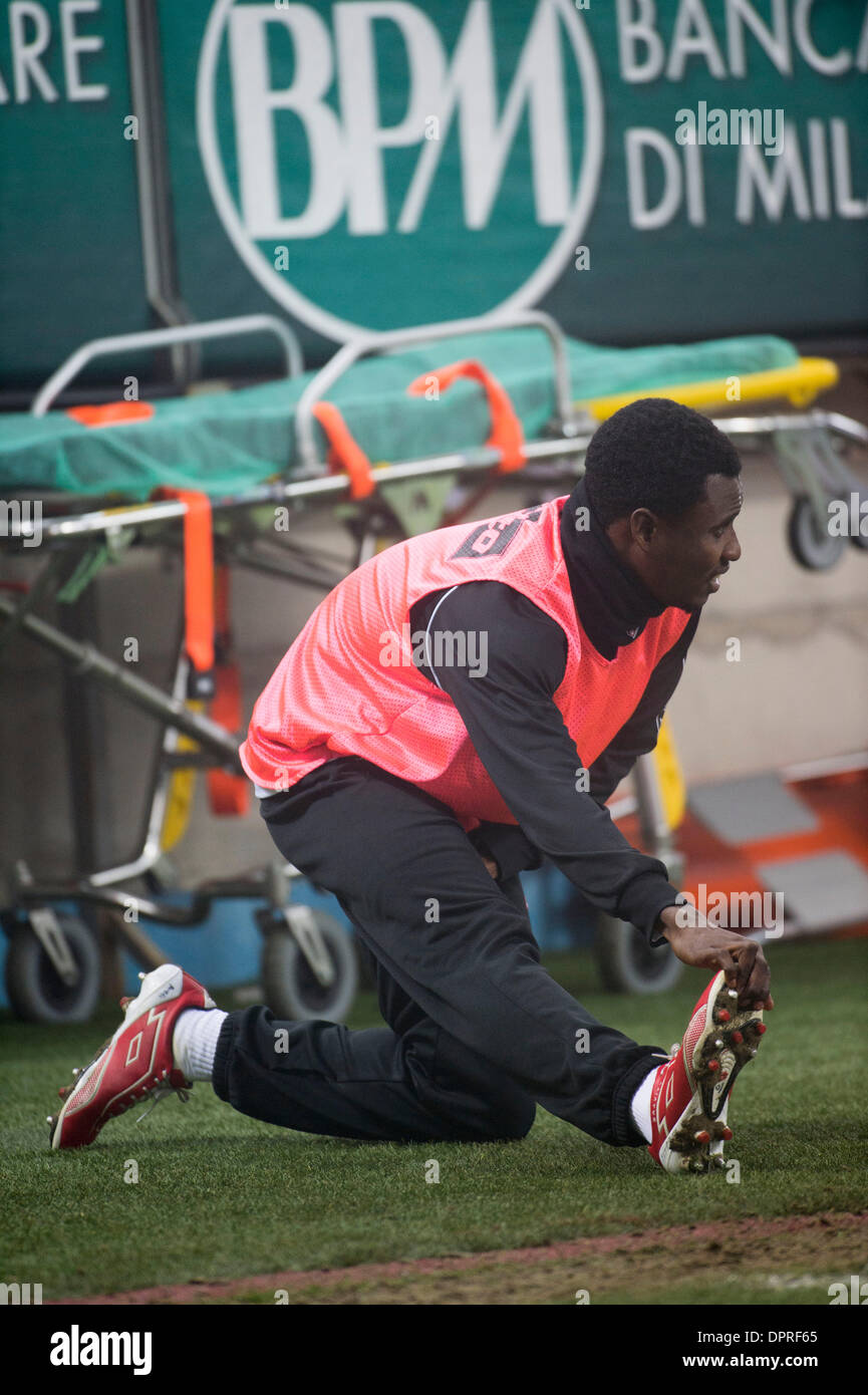 Milan, Italy. 15th Jan, 2014. Nii Nortey Ashong (Spezia) Football ...
