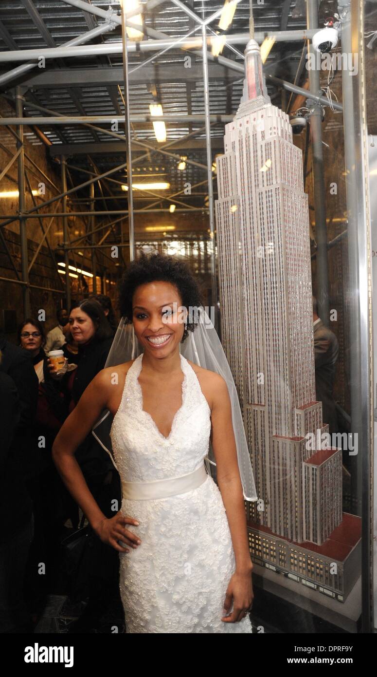 Feb 13, 2009 - Manhattan, New York, USA - KIMBERLY LYONS, 33, of Harlem as Fourteen brides from ...