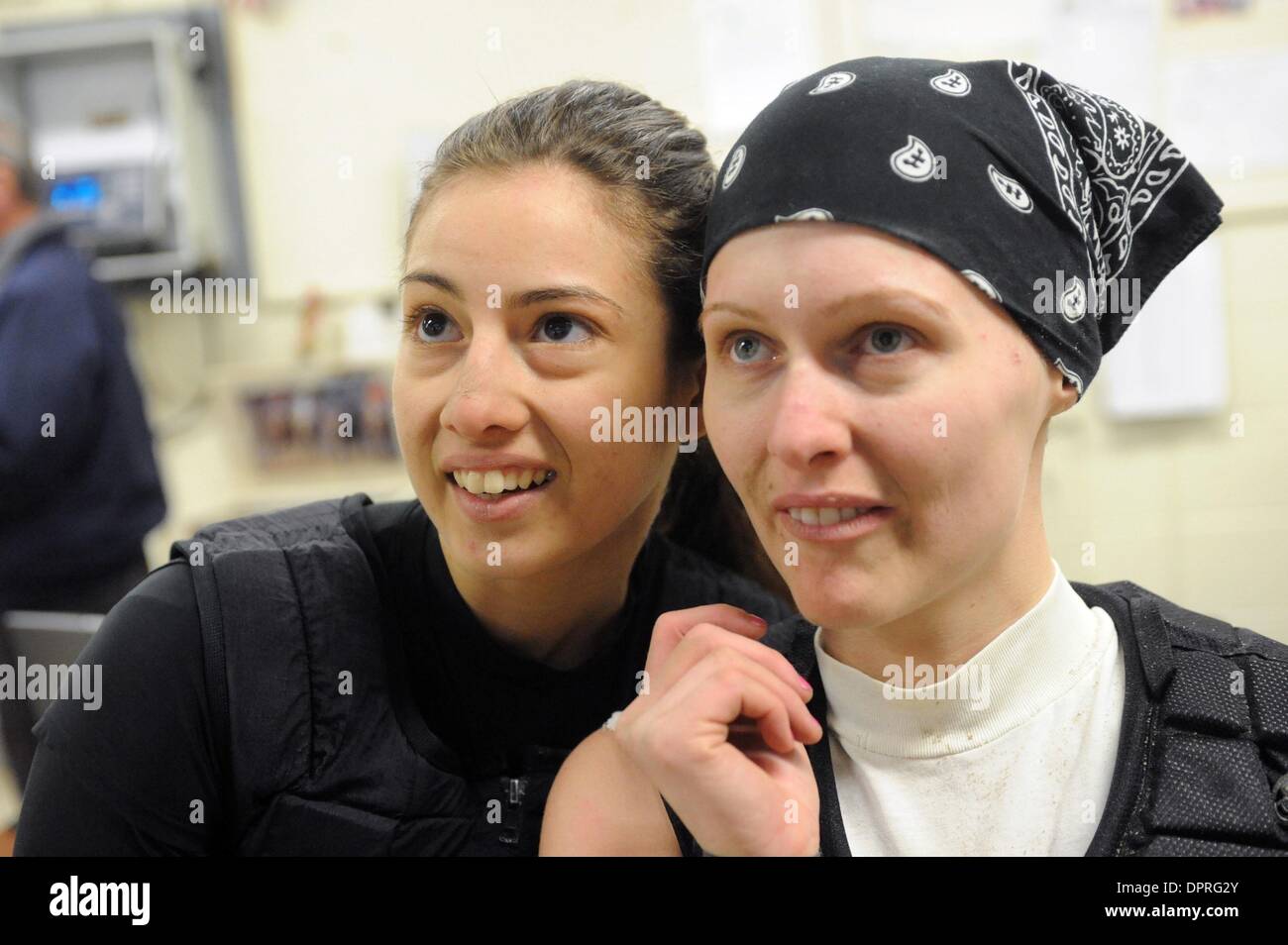 Mar 26, 2009 - Queens, New York, USA - Jockeys MAYLAN STUDART (L) and ...