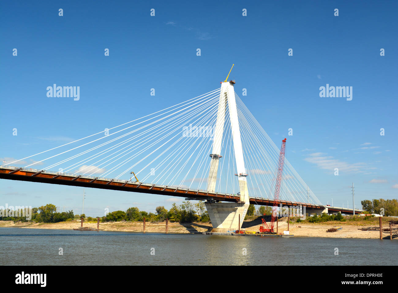 River tour down the Mississippi River in St. Louis Missouri Stock Photo ...