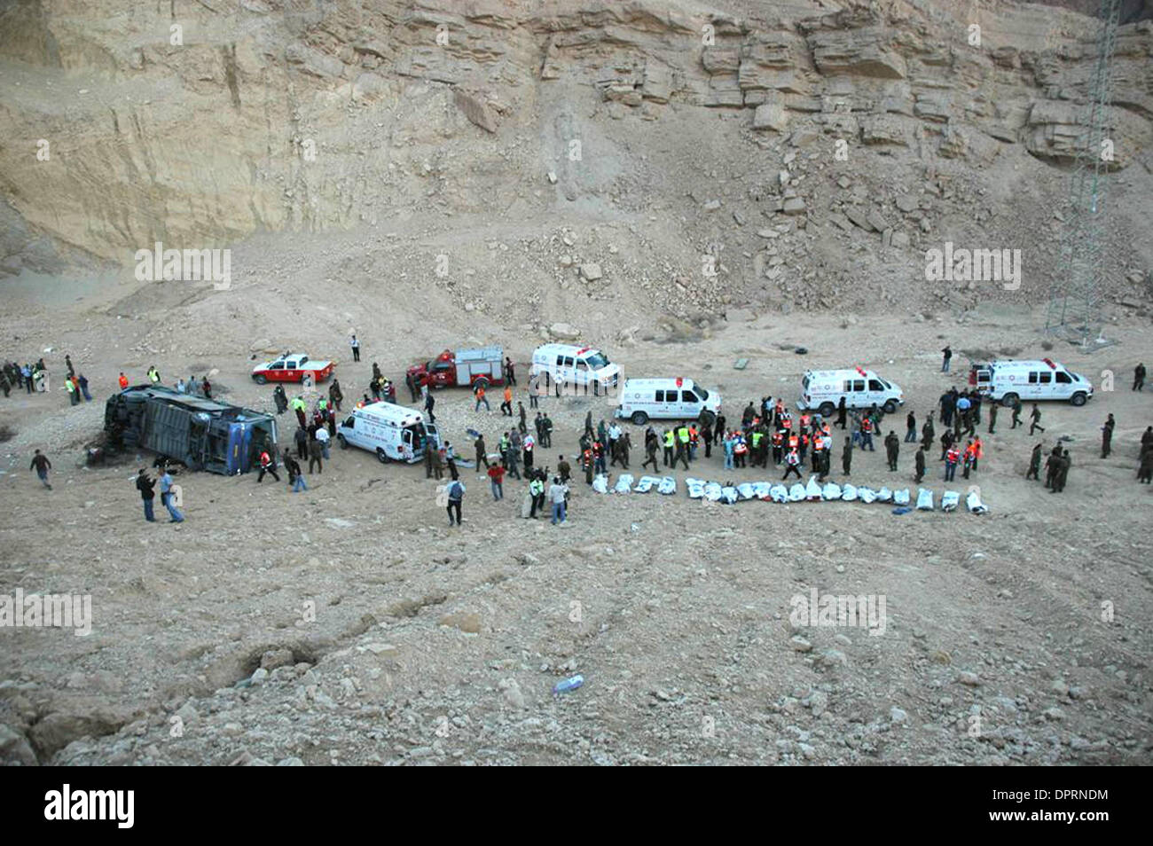 Dec 16, 2008 - Eilat, Israel - A bus carrying Russian visitors plunged ...