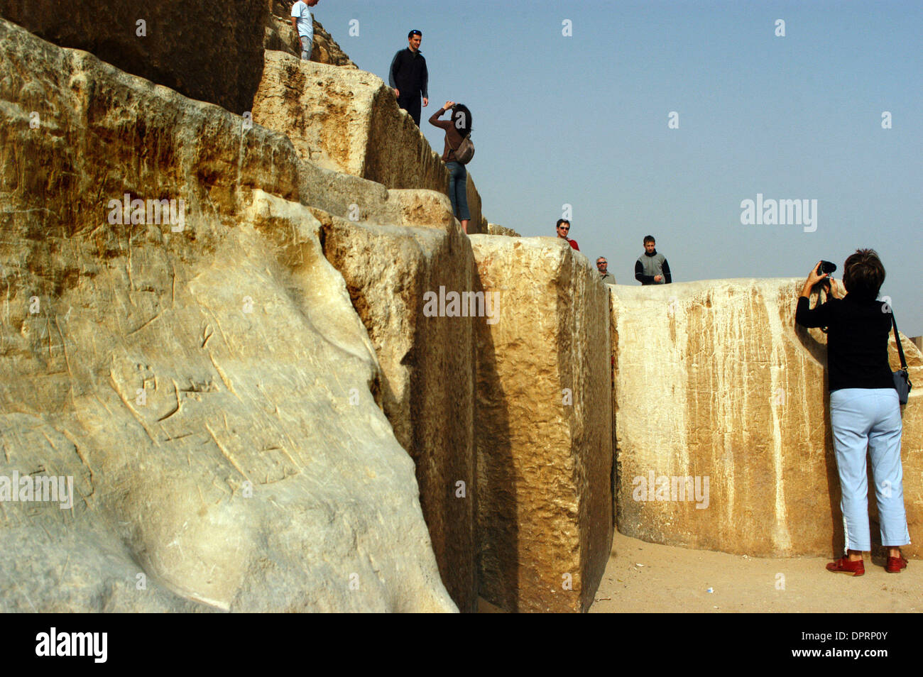 Dec 30, 2008 - Cairo, Egypt - Ugly graffiti that has been carved on the ...