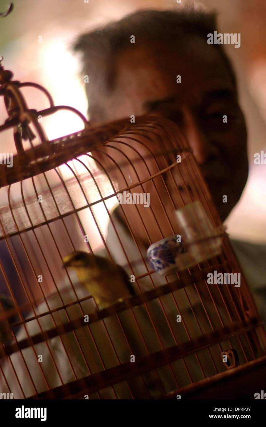 Chinese man with a bird cage hi-res stock photography and images - Alamy