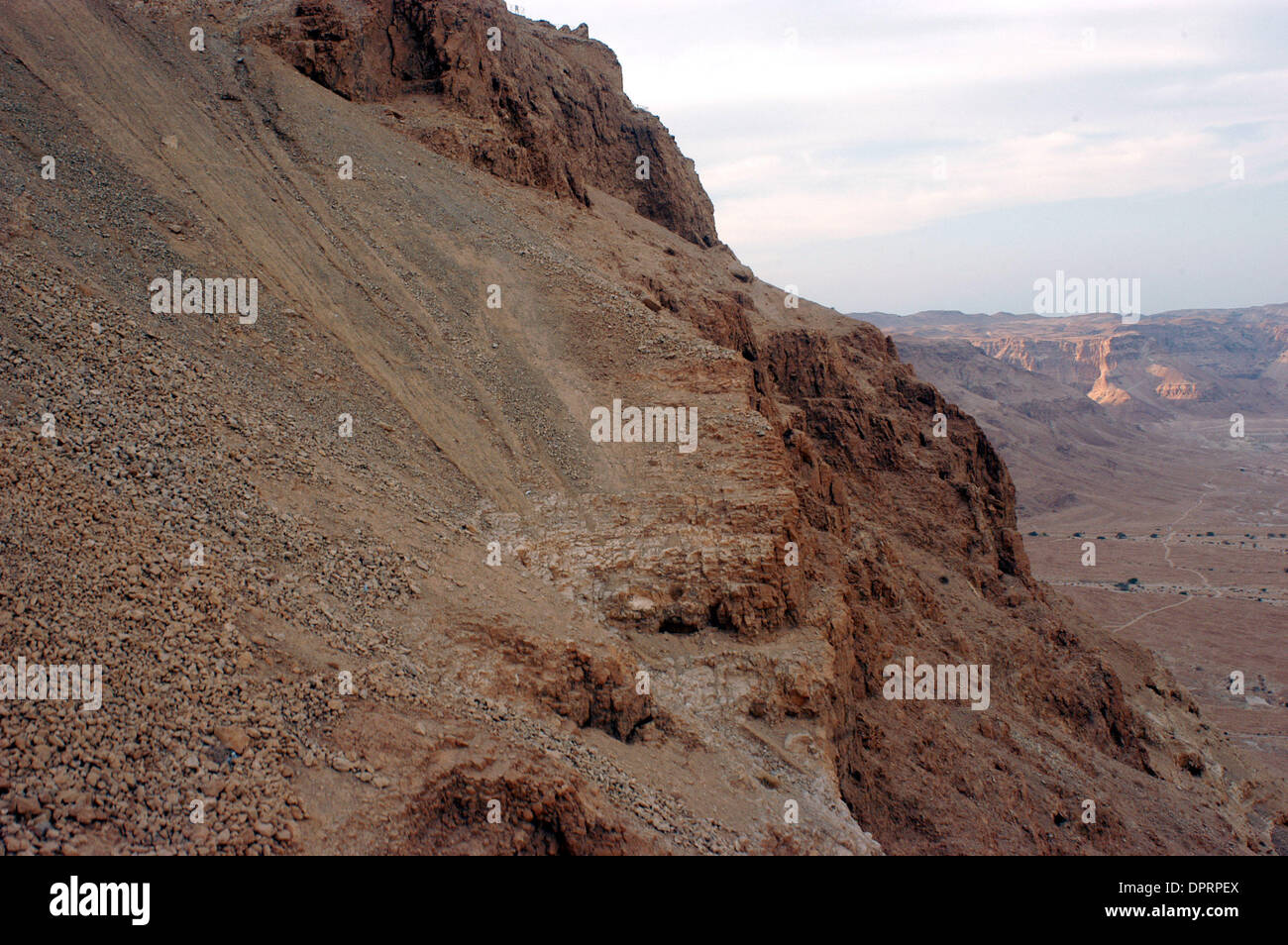 Dec 31, 2008 - Masada, Israel - Judea Desert and the Dead Sea Landscape ...
