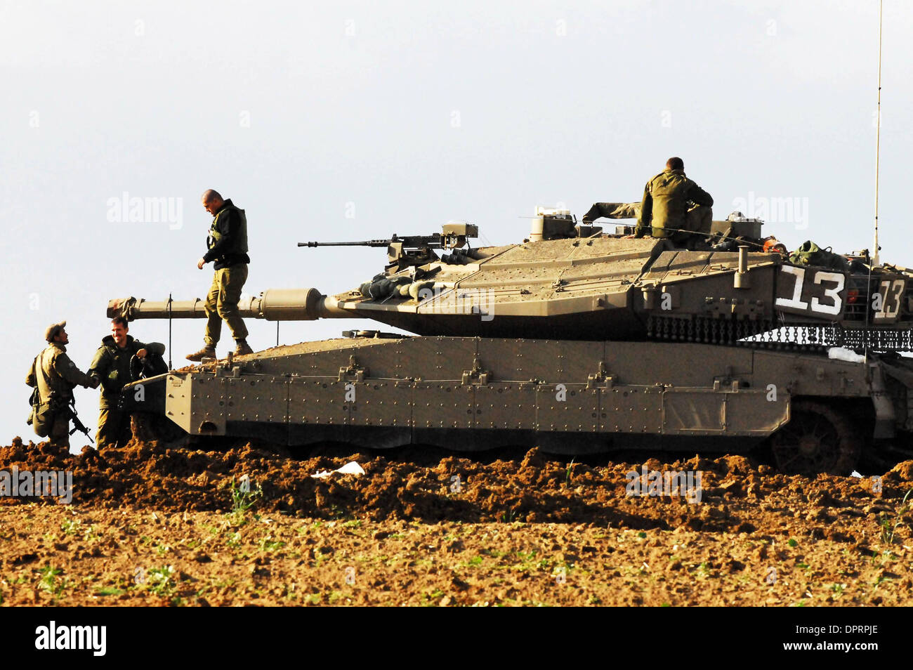 Dec 31, 2008 - Kibbutz Nir Am, Israel - Israel Defense Forces (IDF) are ...