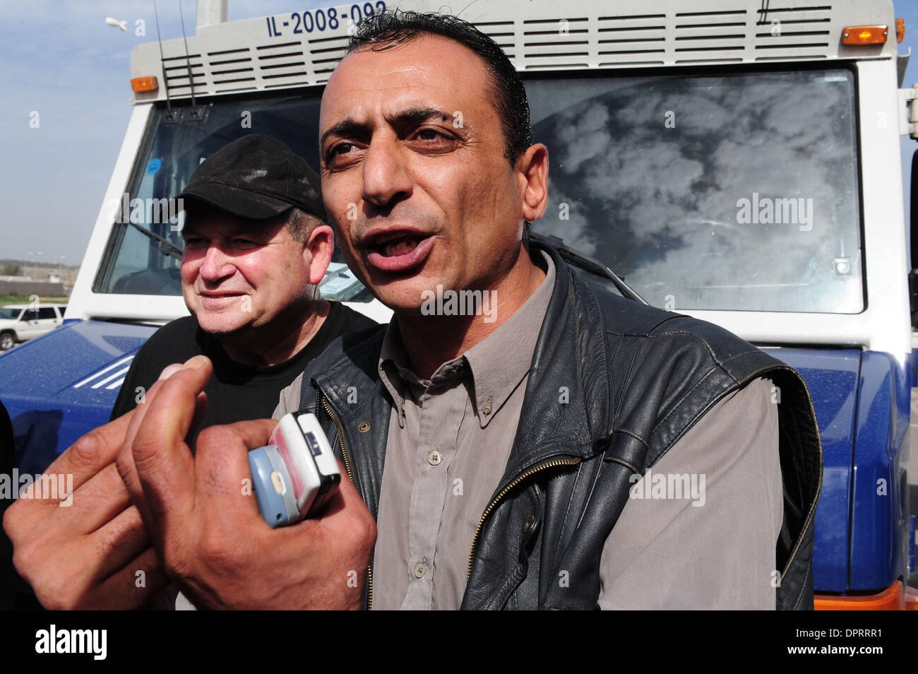 Jan 28, 2009 - Erez, Israel - Israeli YOEL MARSHEK, a Kibbutz Movement ...