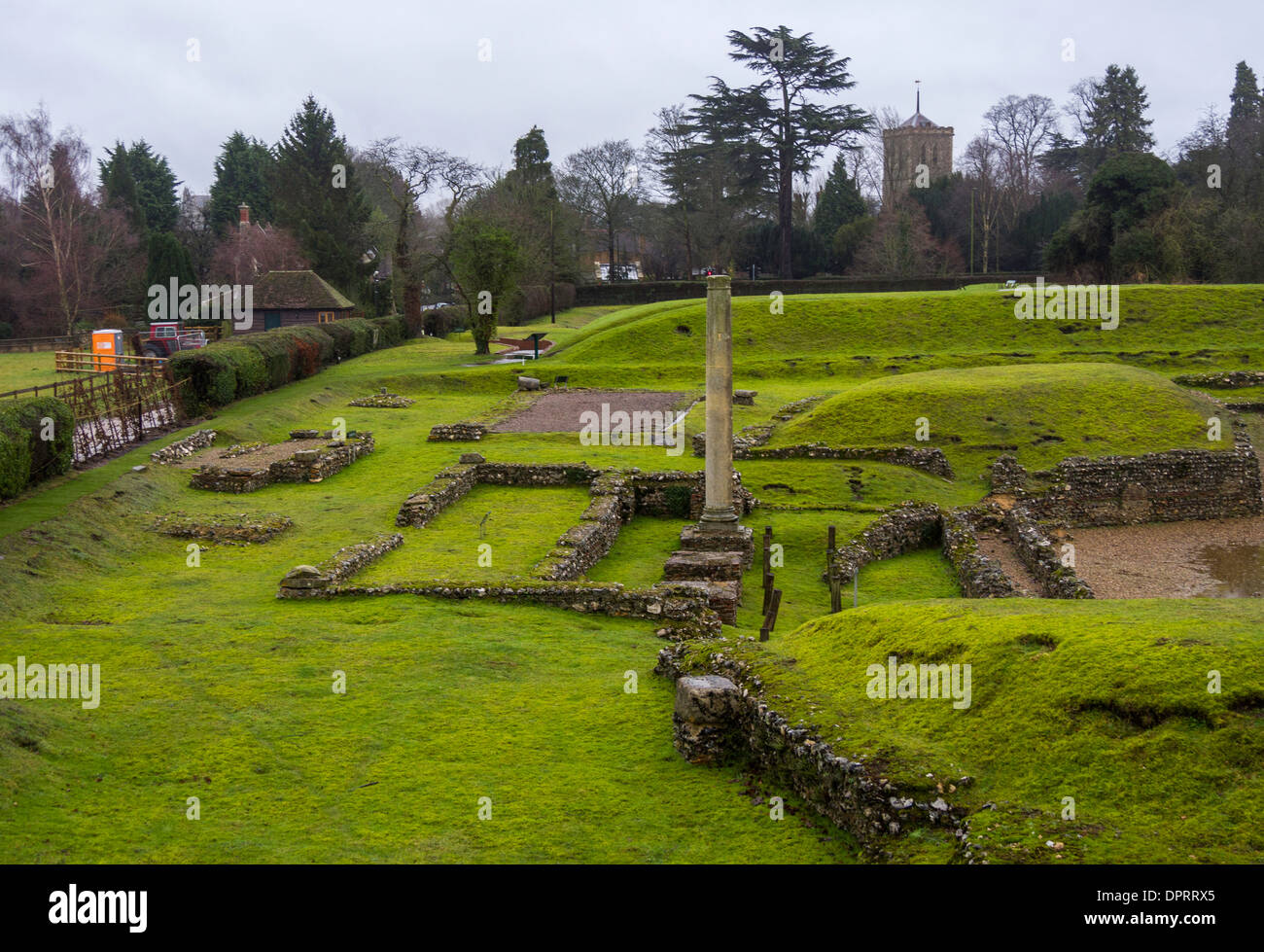 Remains of the Roman Theatre of Verulamium, built around 140 AD, St ...