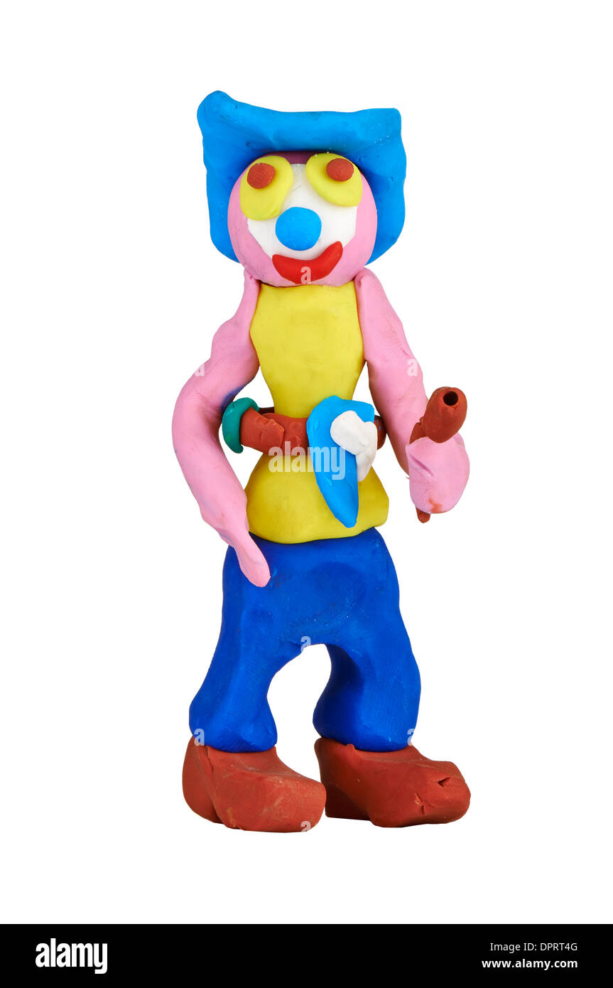children's toy molded from clay Stock Photo - Alamy