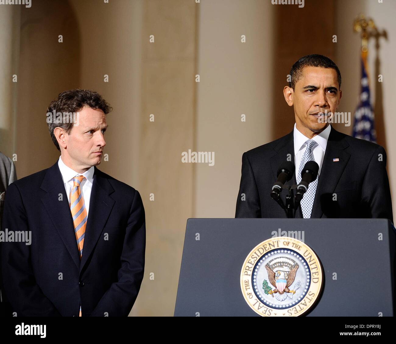 3/30/09 The White House- Washington DC.President Obama announces his ...