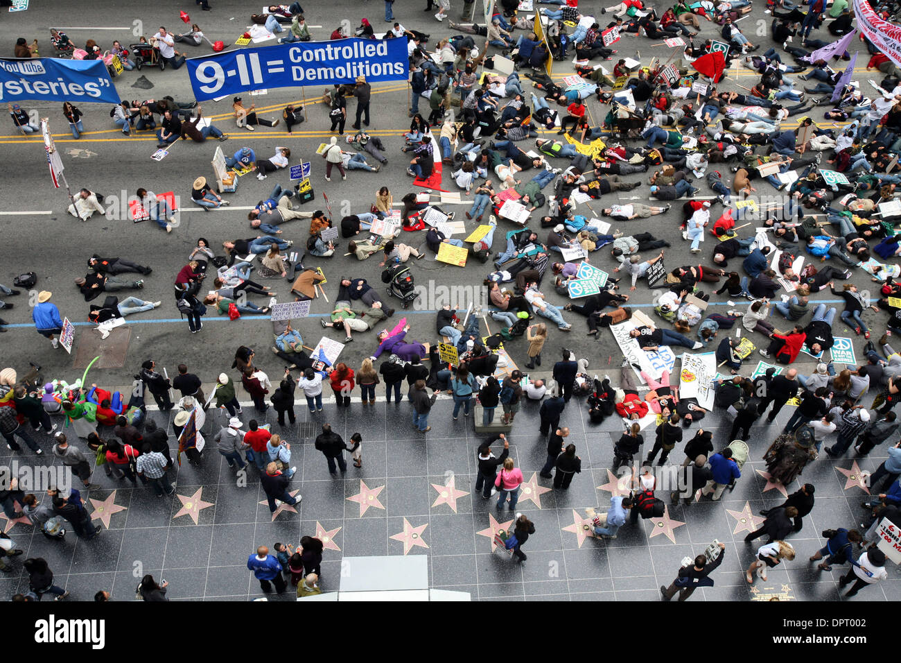 Mar 21, 2009 - Hollywood, California, USA - Anti-war activists hold a ...