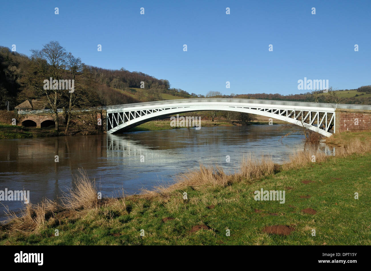 Bigsweir Bridge over the River Wye near Tintern Stock Photo - Alamy