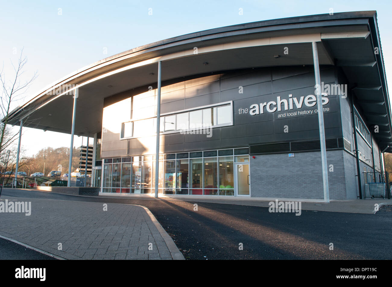 Outside view of the new Dudley Archives and Local History Centre ...