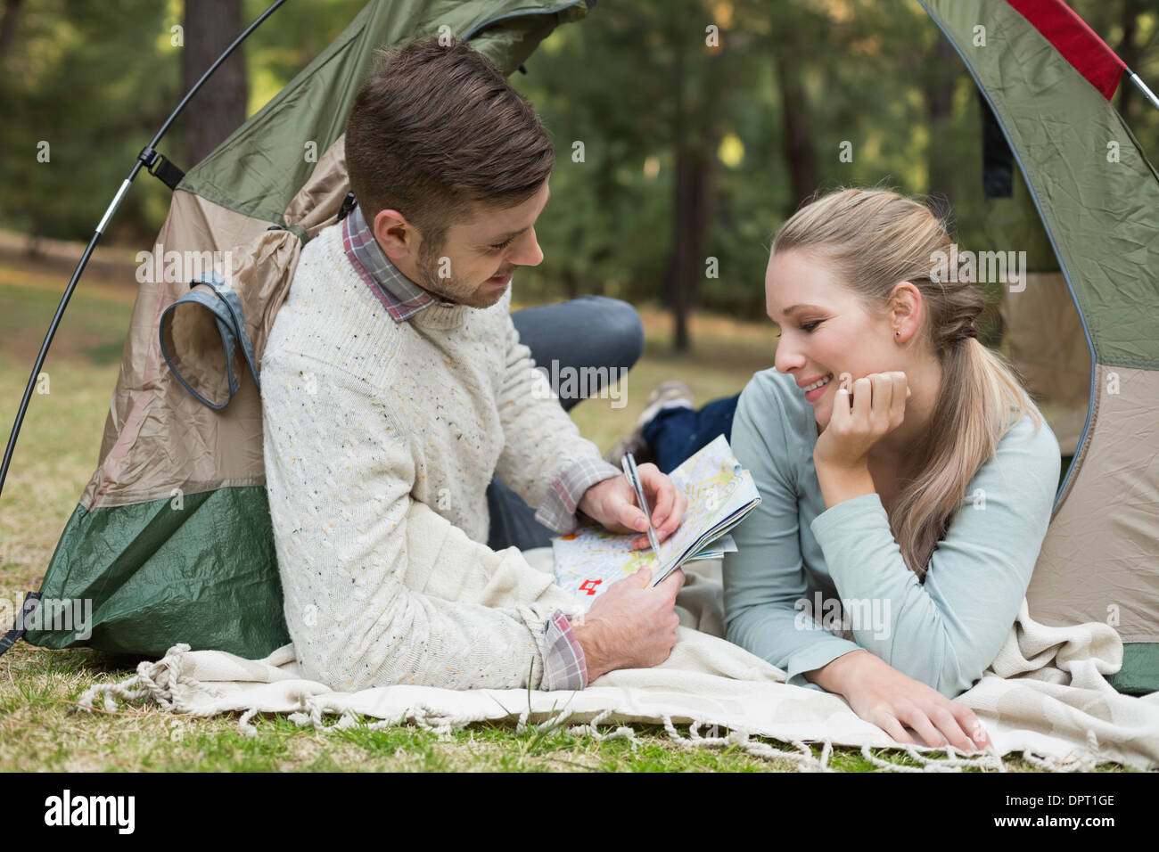 Map lying hi-res stock photography and images - Alamy