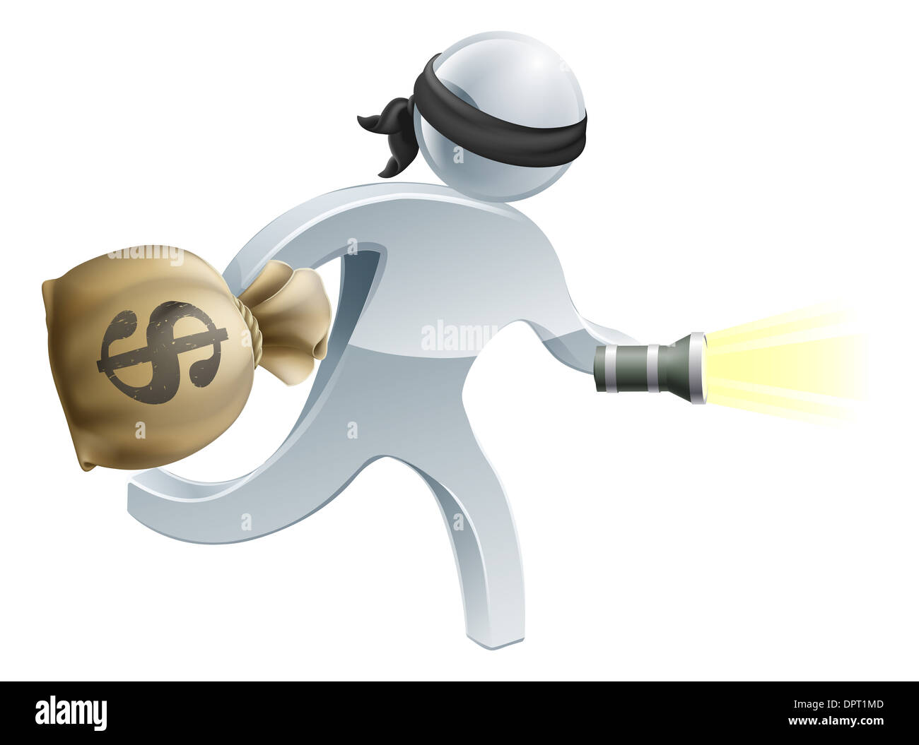 Swag bag cartoon robber hi-res stock photography and images - Alamy