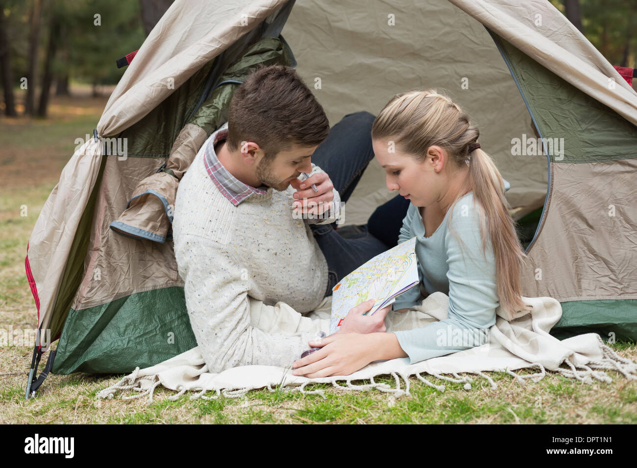 Map lying hi-res stock photography and images - Alamy