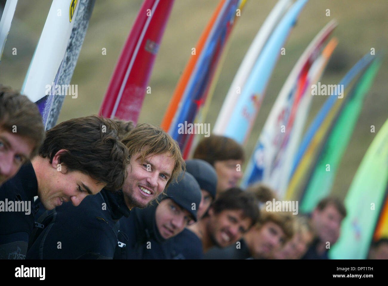 Former champions Greg Long , left, and Grant Baker line up for ...
