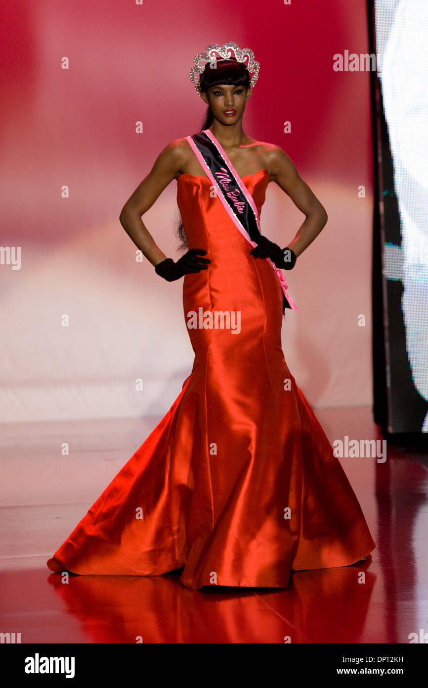 14 February 2009: The Barbie Runway Fashion Show during the Mercedes ...
