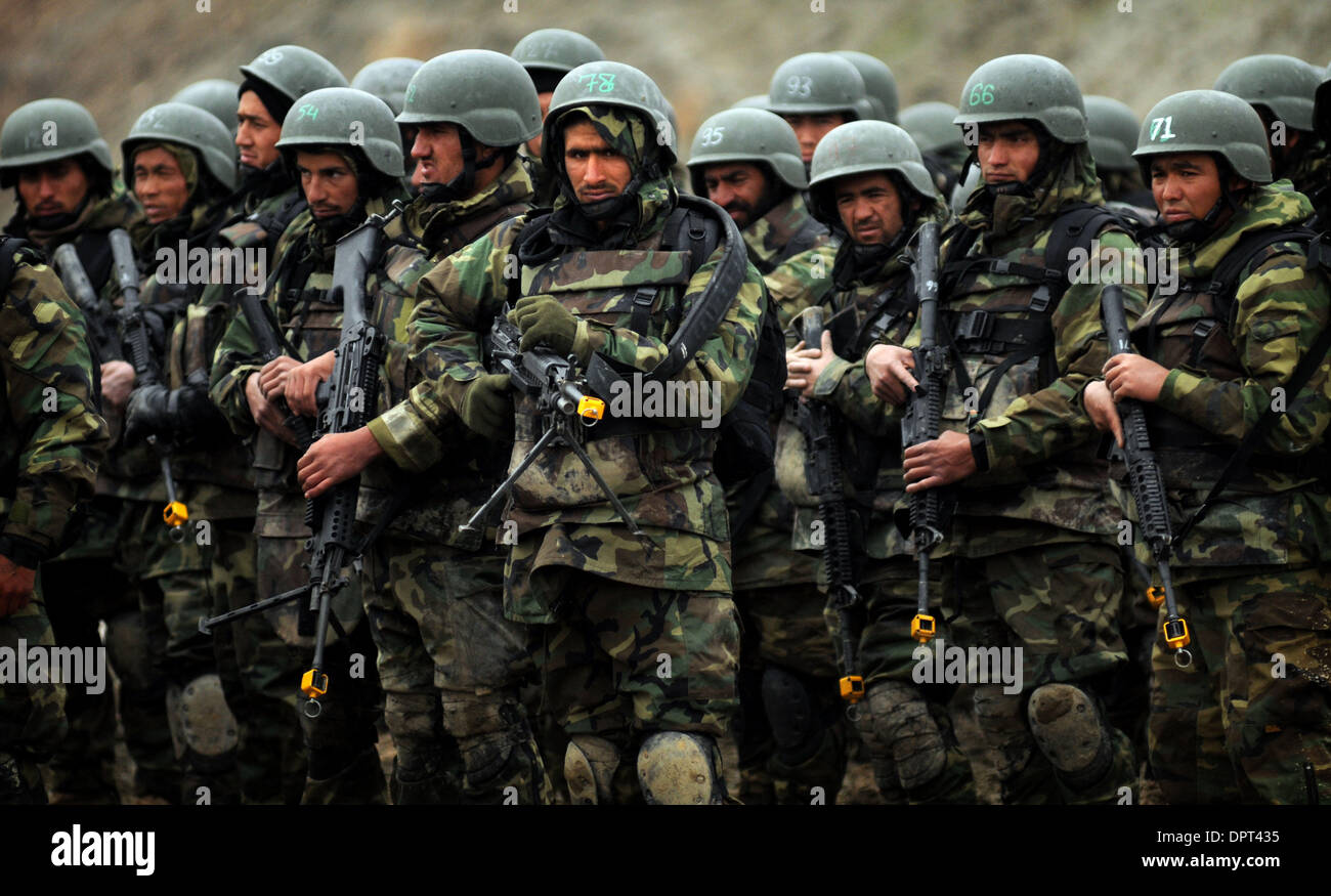 Apr 08, 2009 - Camp Morehead, Afghanistan - Afghan Commandos stand in ...