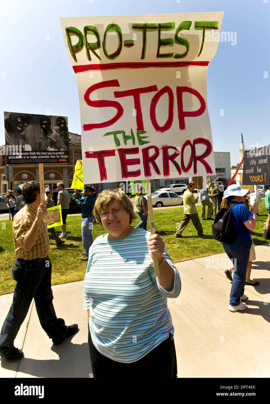Animal research protesters hi-res stock photography and images - Alamy
